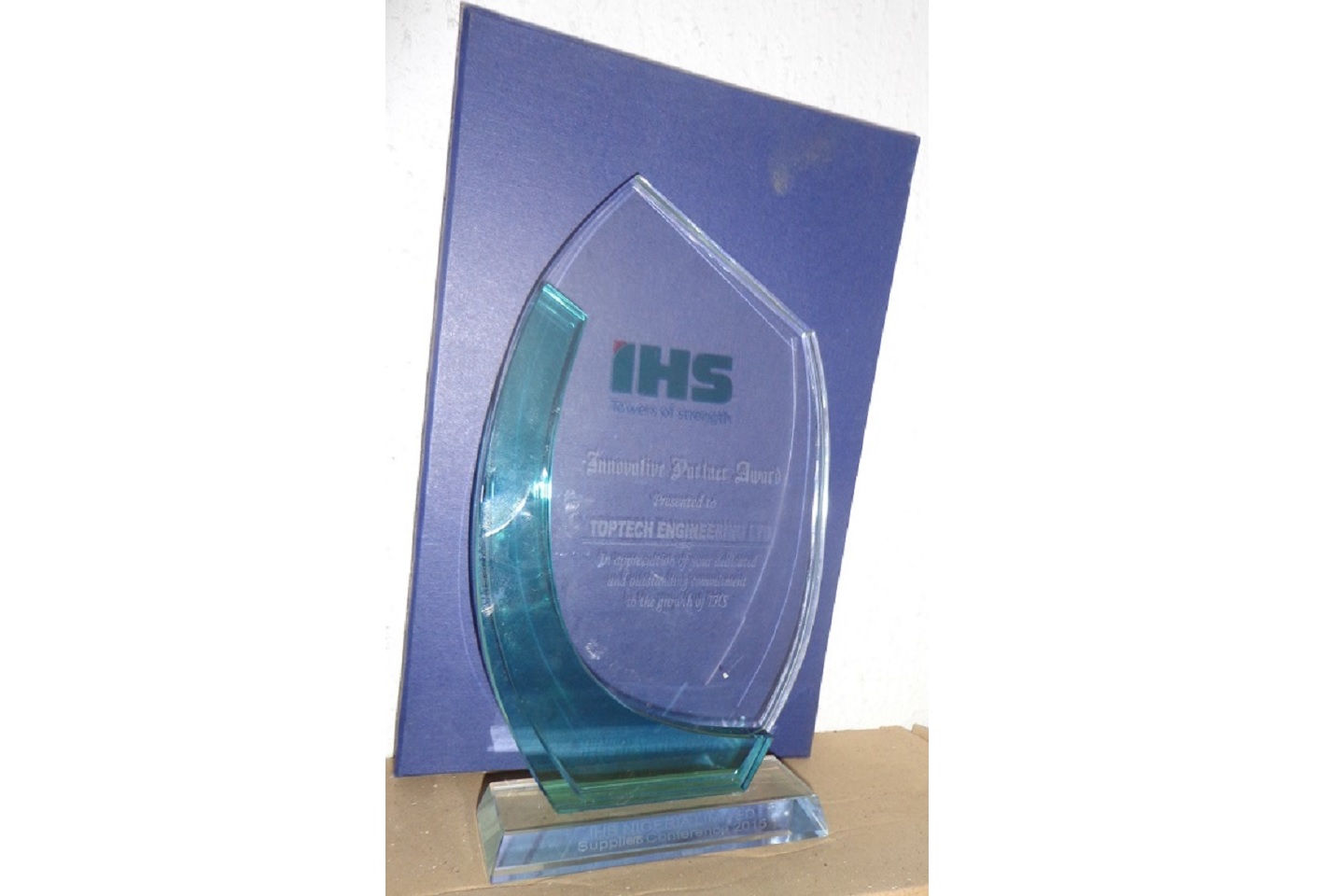 Toptech receives IHS Excellence Award for Support Services in Power and ...